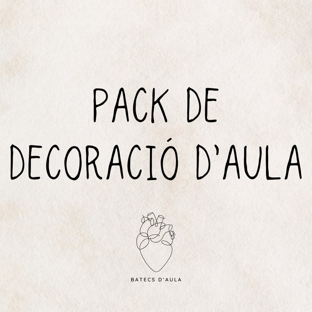 Pack de decoració d'aula