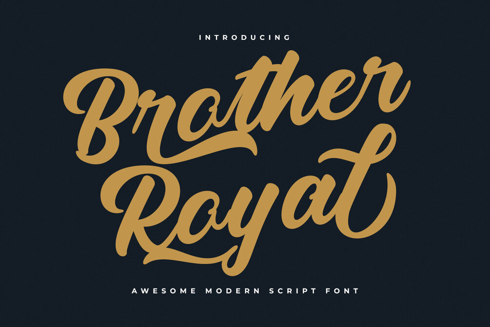 Brother Royal Authentic Font