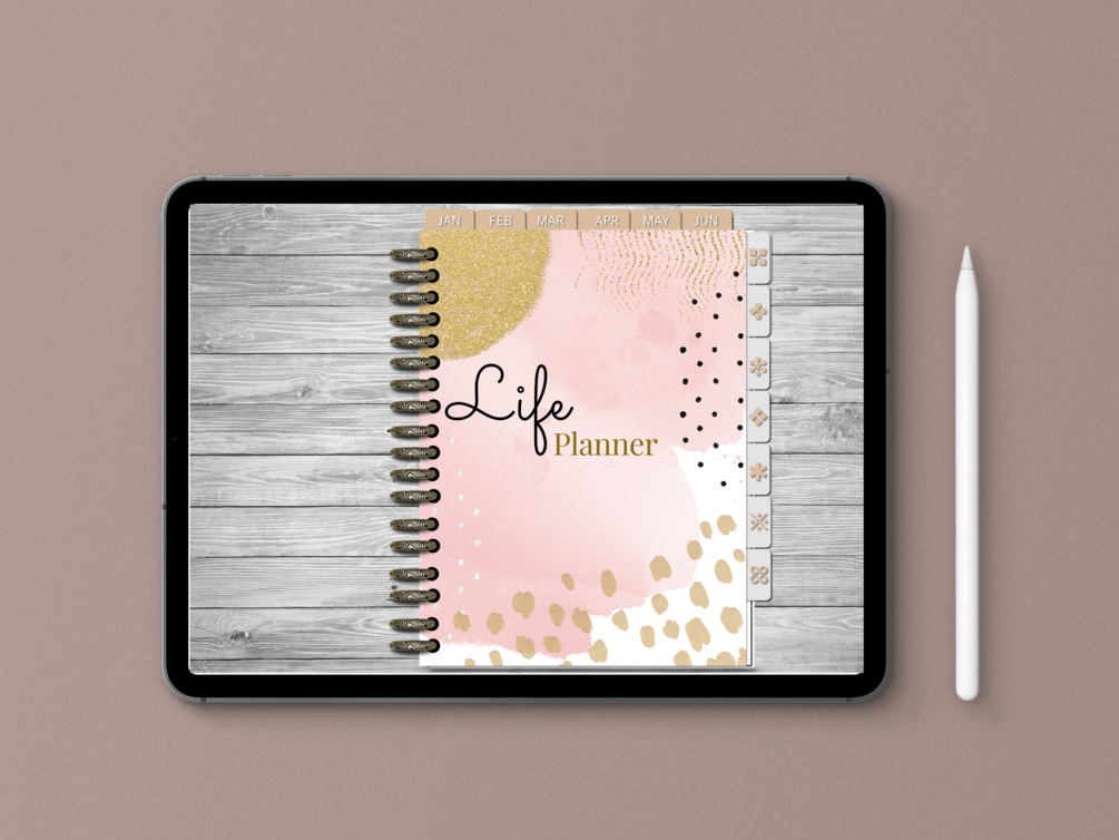 Undated Digital Life Planner And Sticker Book | Complete Planner