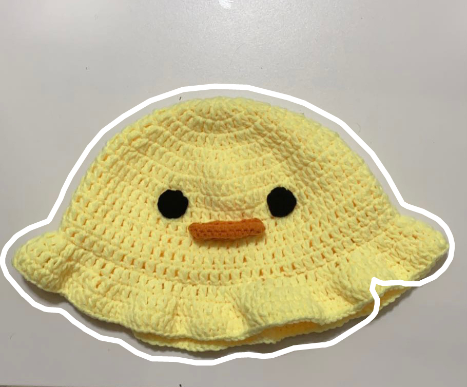 Crochet Duck Bucket hat pattern (digital download)