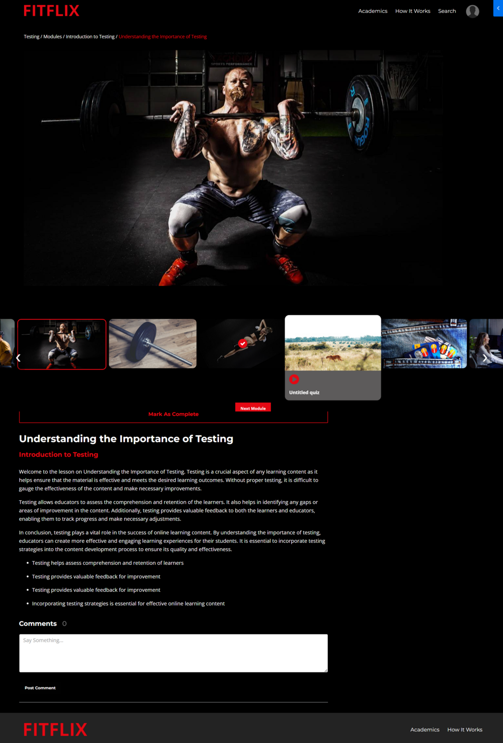 FitFlix Netflix Style Product Theme for Kajabi