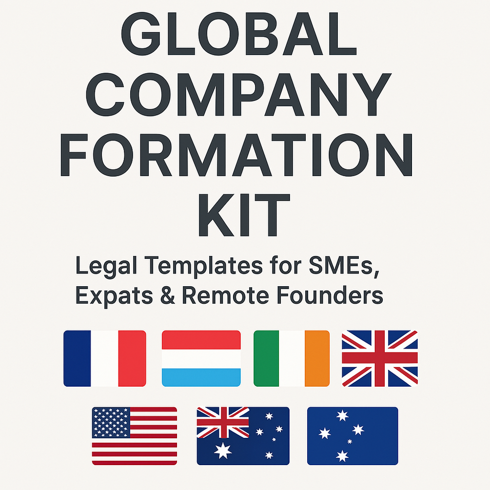 Global Company Formation Kit Legal Templates for SMEs, Expats & Remote ...