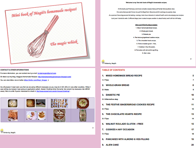 Mini Book of Magii's homemade recipes