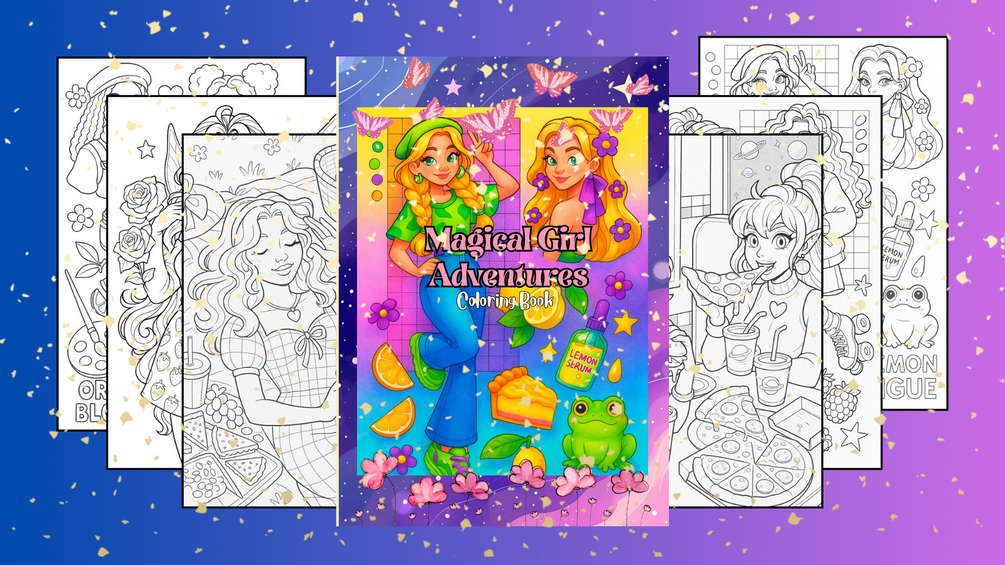 Girly coloring book