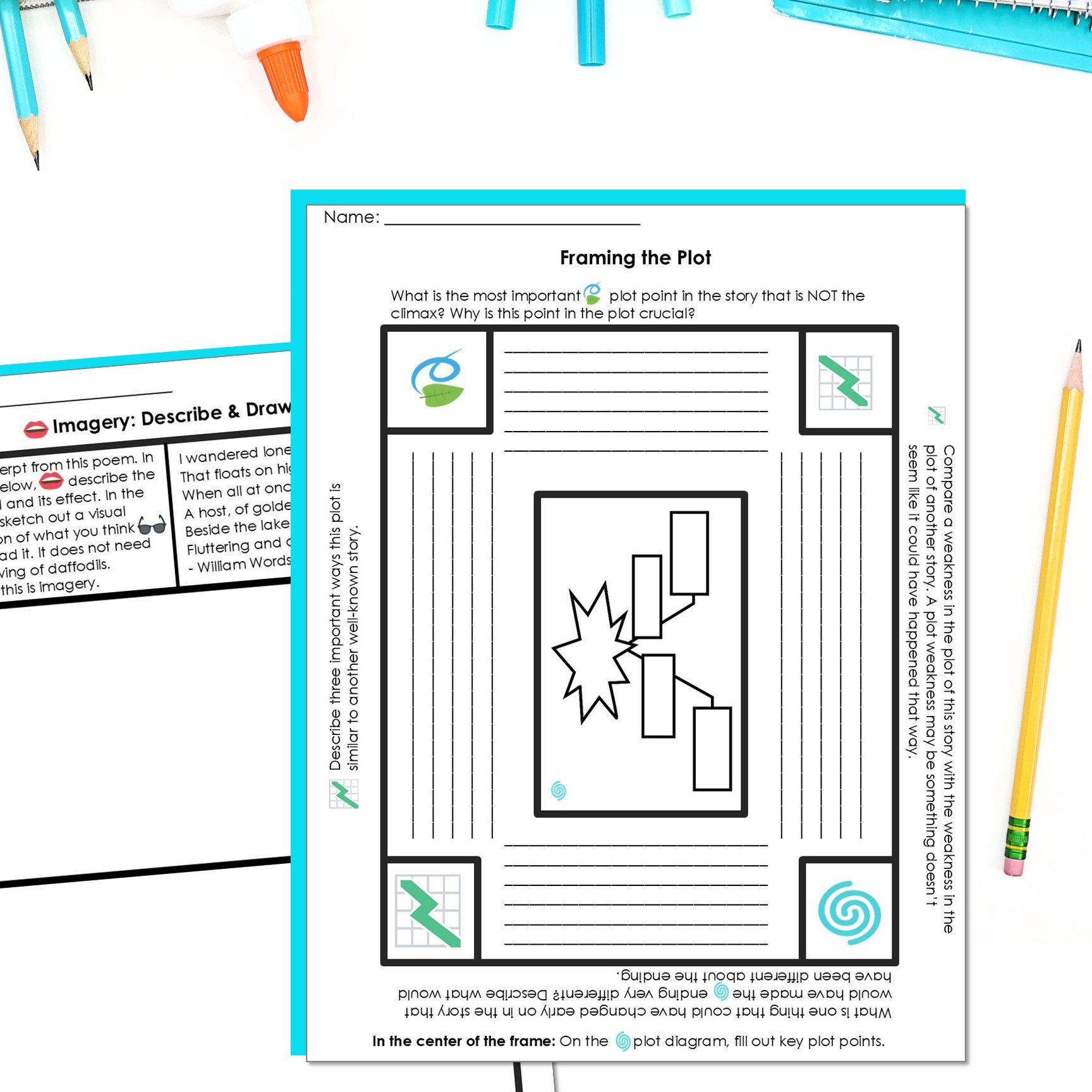 Literary Elements Depth and Complexity Frames