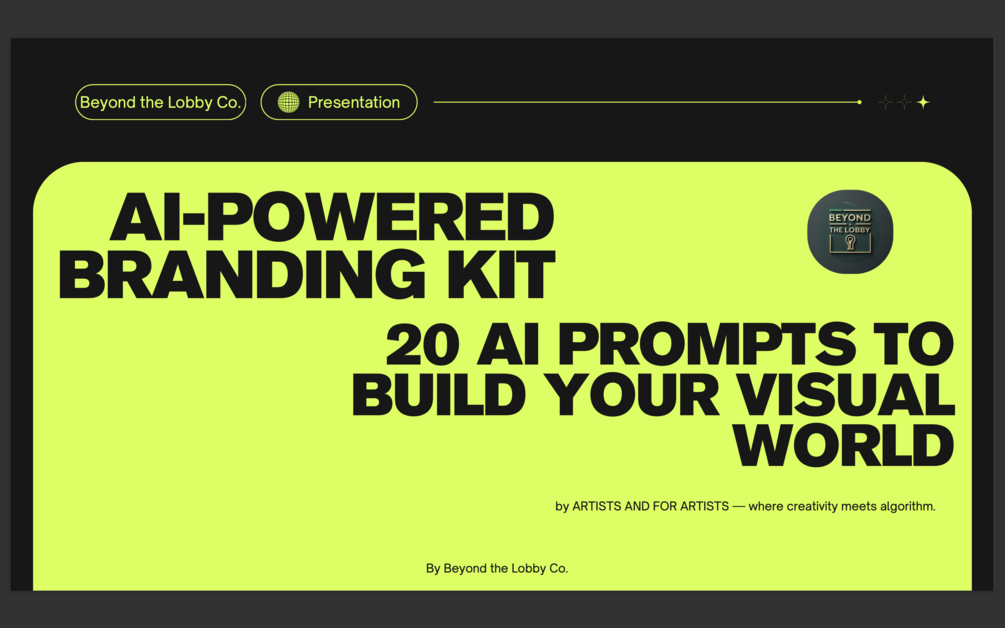 AI Branding Kit for Artists: 20 Prompts to Design Your Visual Identity