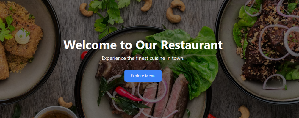 restaurant website (Tamplate)
