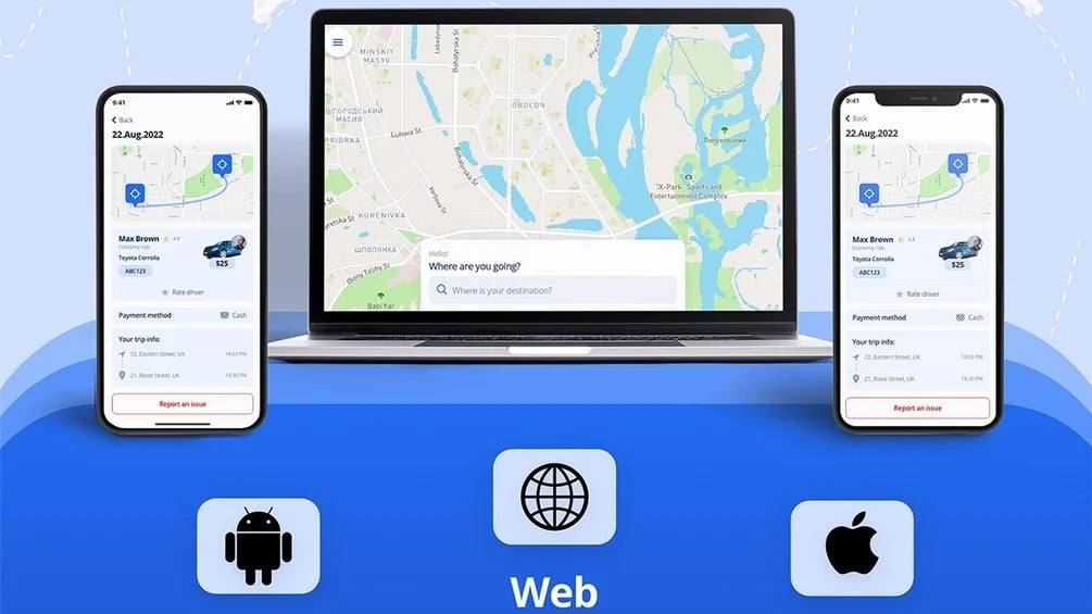 Ridy Taxi App - Full Taxi Solution - Flutter Mobile App