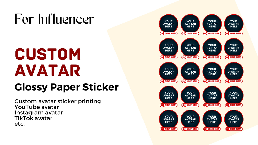 Custom Avatar Stickers (20 Pcs)