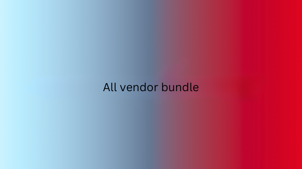 All Vendor Bundle