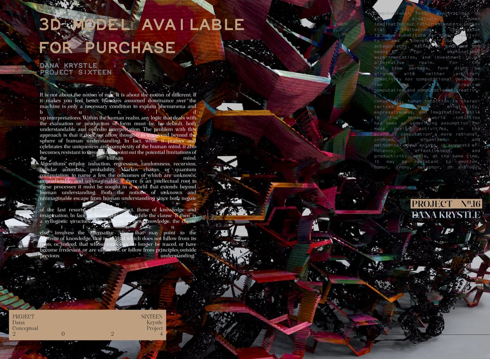 PROJECT SIXTEEN- Architecture 3D CONCEPT - Experimental Design