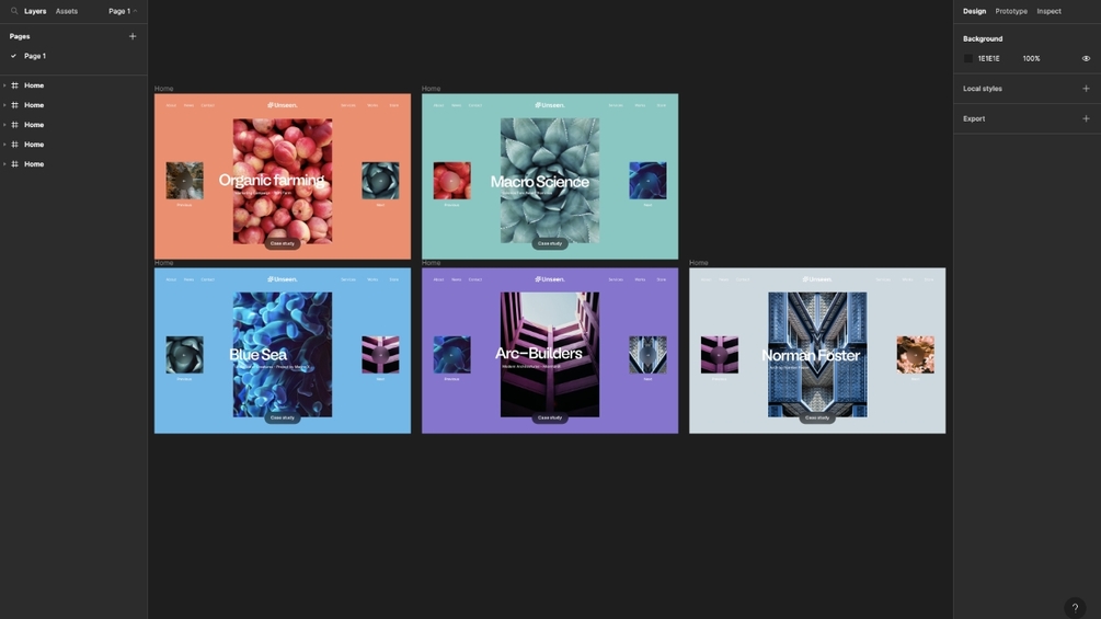 Dynamic gallery transition in Figma