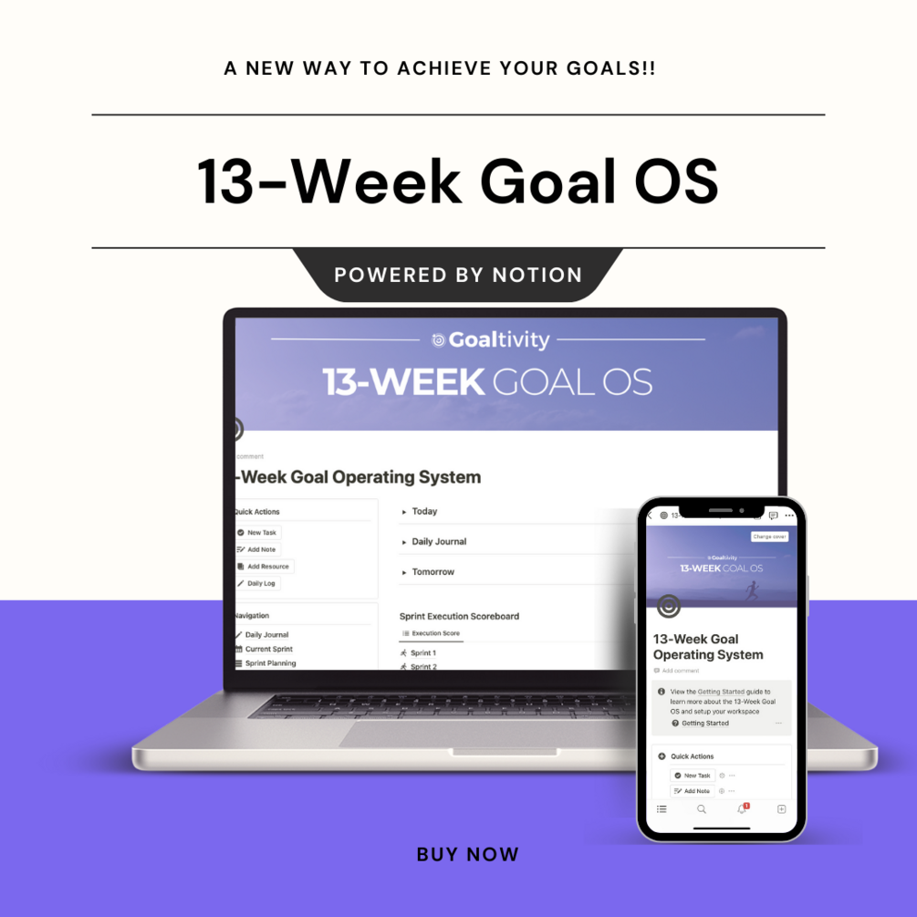 13 Week Goal Operating System (OS)