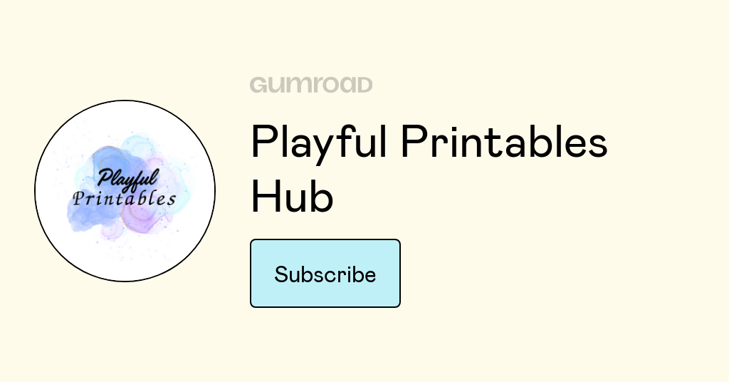 Playful Printables Hub