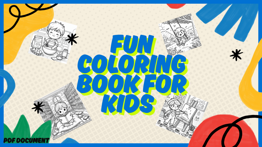 Fun coloring book for kids VOL 01