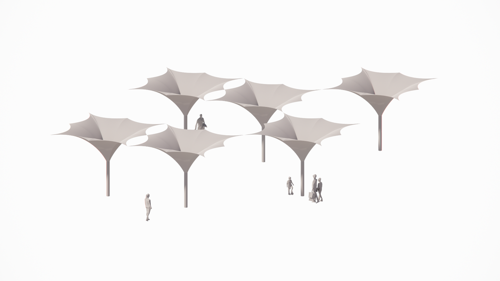 Simple Tensile Structure 01 - Revit Family