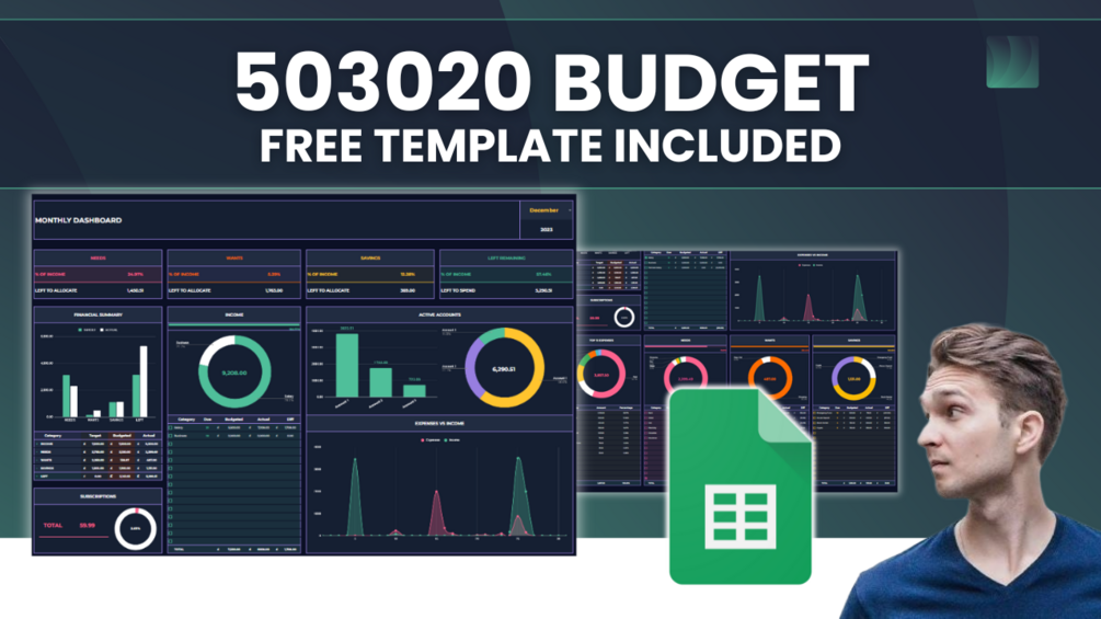 Simple 503020 Budget Planner by FinIQ