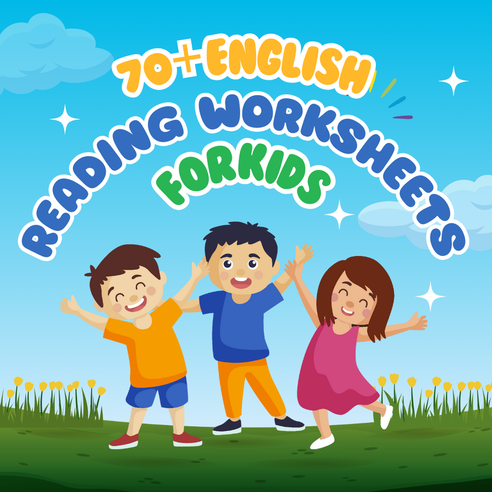 70 English Reading Worksheets For Kids