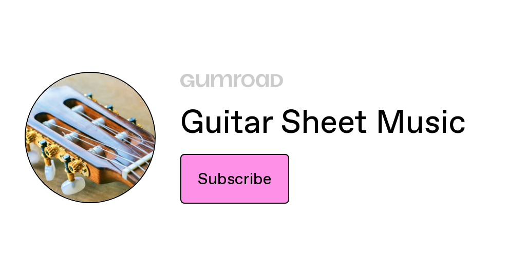 Guitar Sheet Music