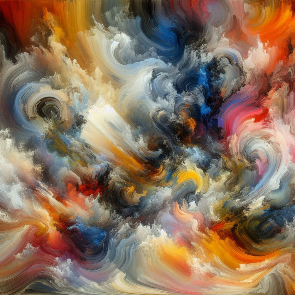 🎨 Divine Inspiration: Abstract Expressionism Images of Gods 🌟