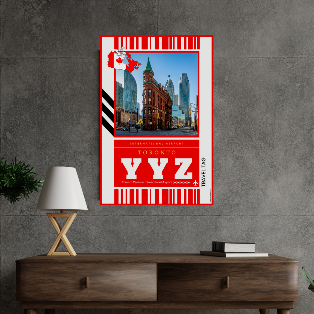 YYZ TORONTO PRINTABLE AIRPORT CODE WALL ART