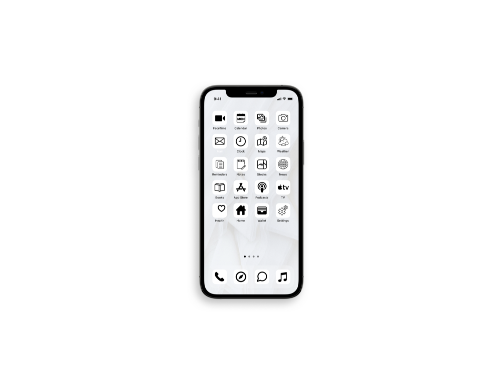 iOS 14 Icons | White
