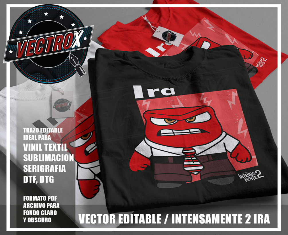 Vector Editable - Intensamente 2 Ira