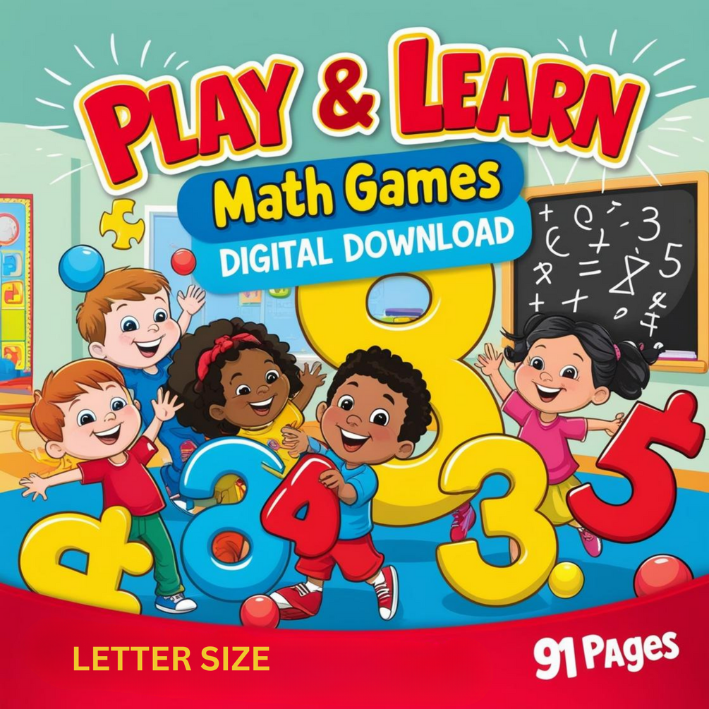Printable Math Games Workbook for Kids Ages 4–7 | Number Tracing ...