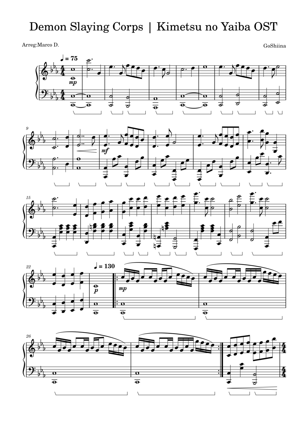 Demon Slaying Corps | Kimetsu no Yaiba OST SHEET + MIDI