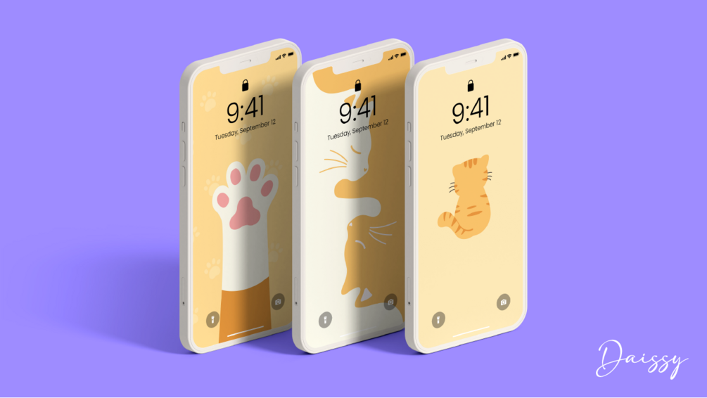 Orange Cat Phone Wallpaper