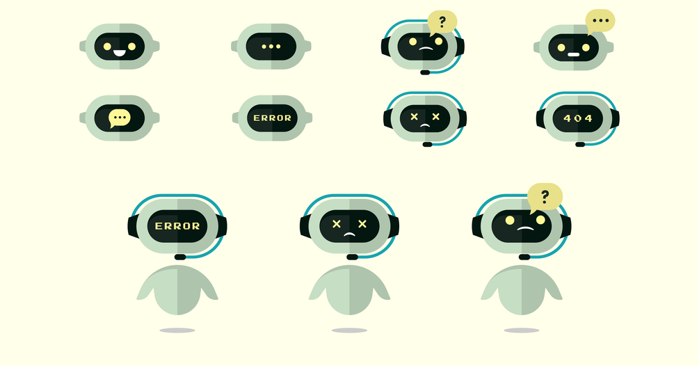 AI Assistant Icon Set – Modern Chatbot & Robotics Icons Flat Editable