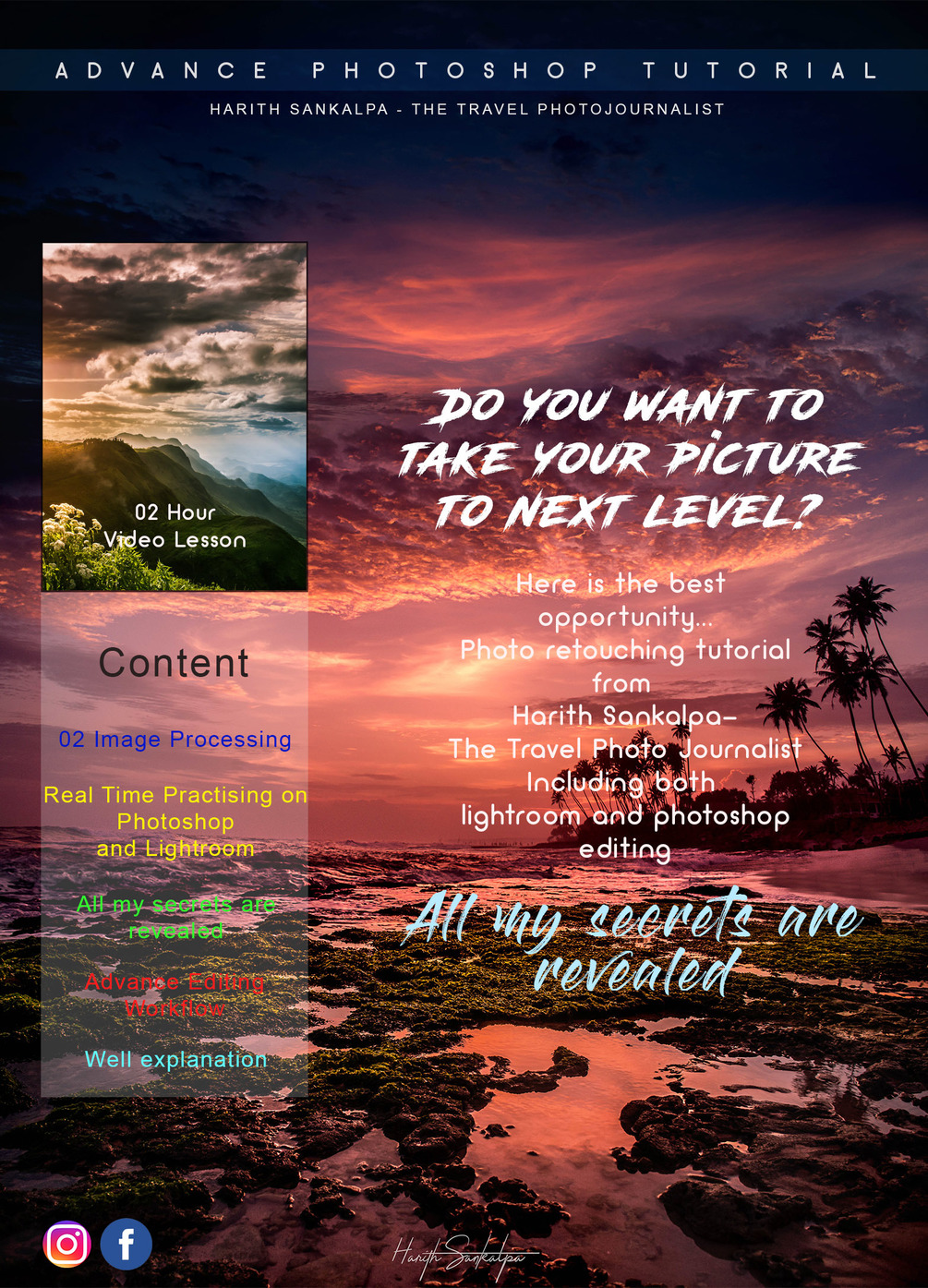 Advance Photoshop and Lightroom Tutorial