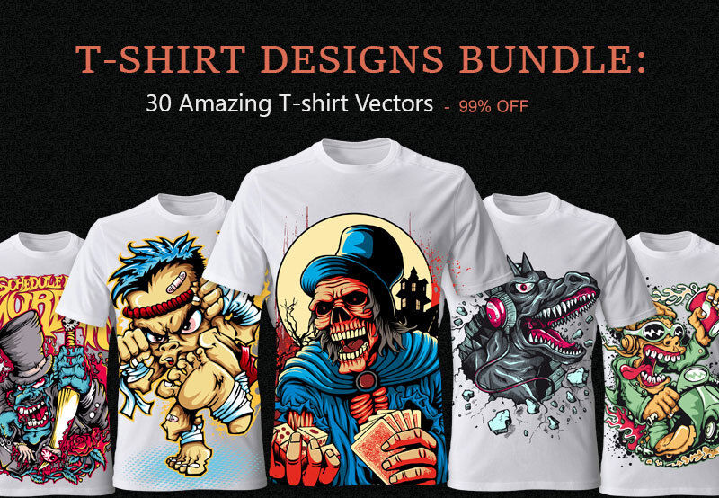 30 Amazing Vector T-shirt Design Templates