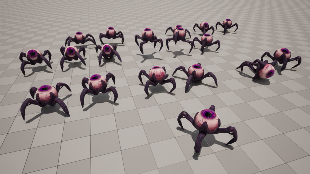 Eye spider unreal character