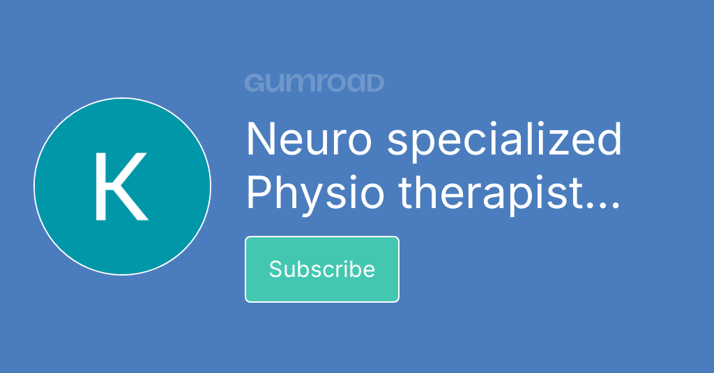 Neuro specialized Physio therapist from Sweden