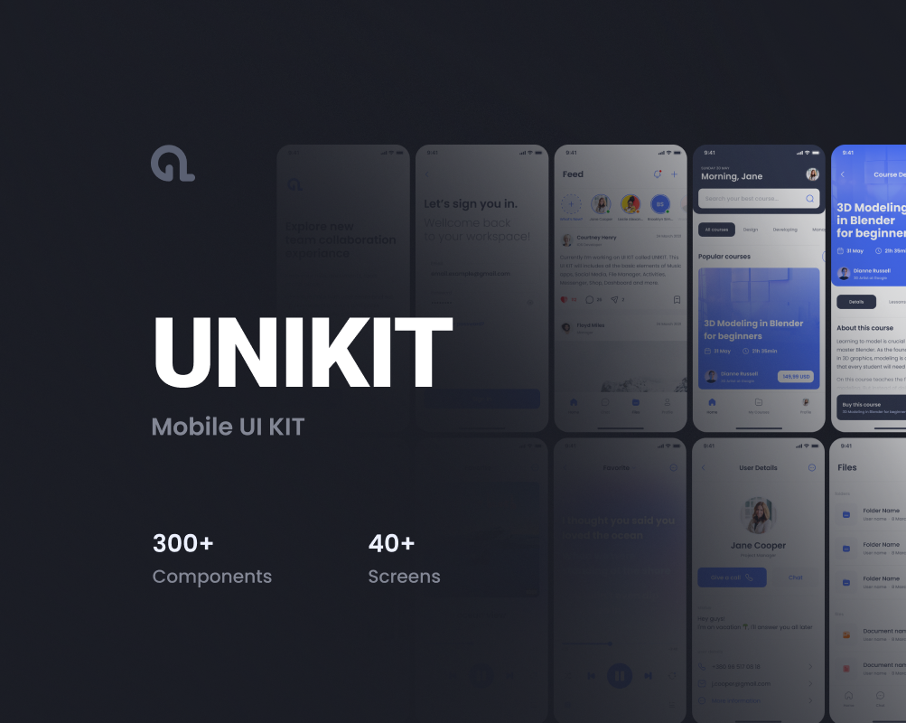 Unikit - Mobile UI Kit