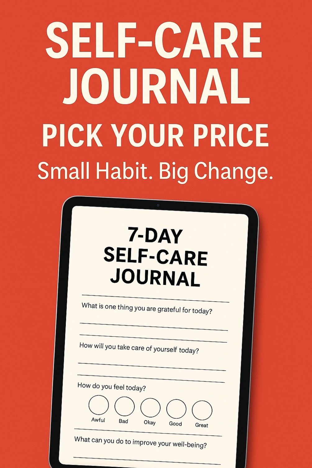 7-Day Self-Care Journal