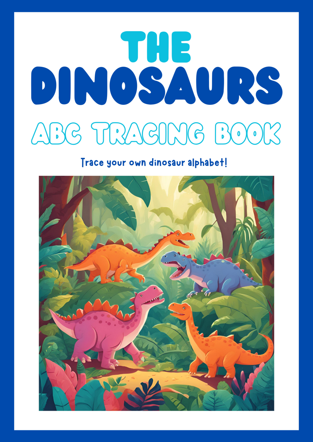 Dinosaurs themed Alphabet tracing