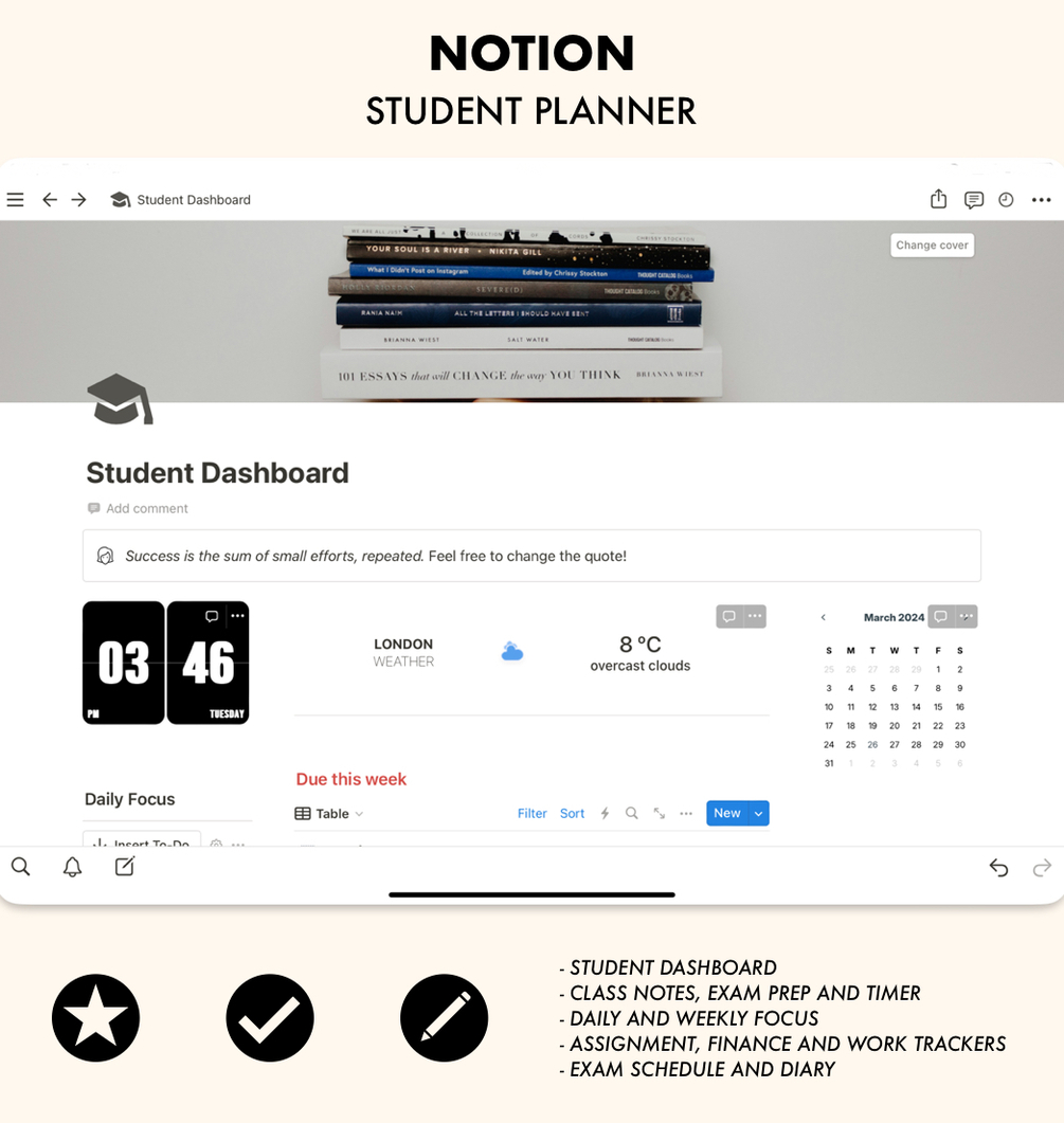 All-In-One Student Planner