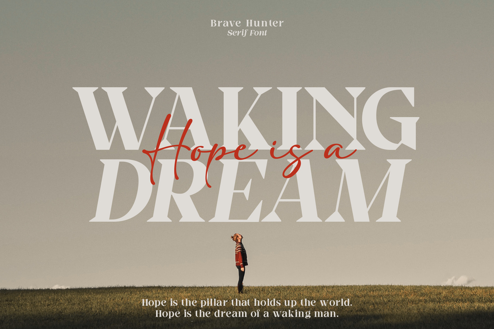 Brave Hunter | Regular Italic Serif