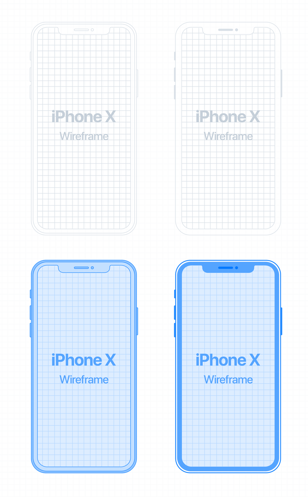 iPhone X Wireframe