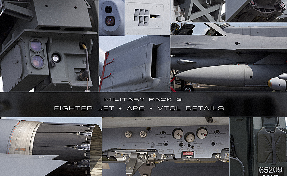 05 - Military Pack 3: Fighter Jet + APC + VTOL Details