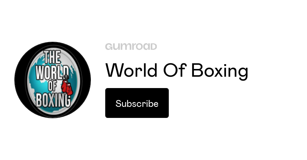 World Of Boxing