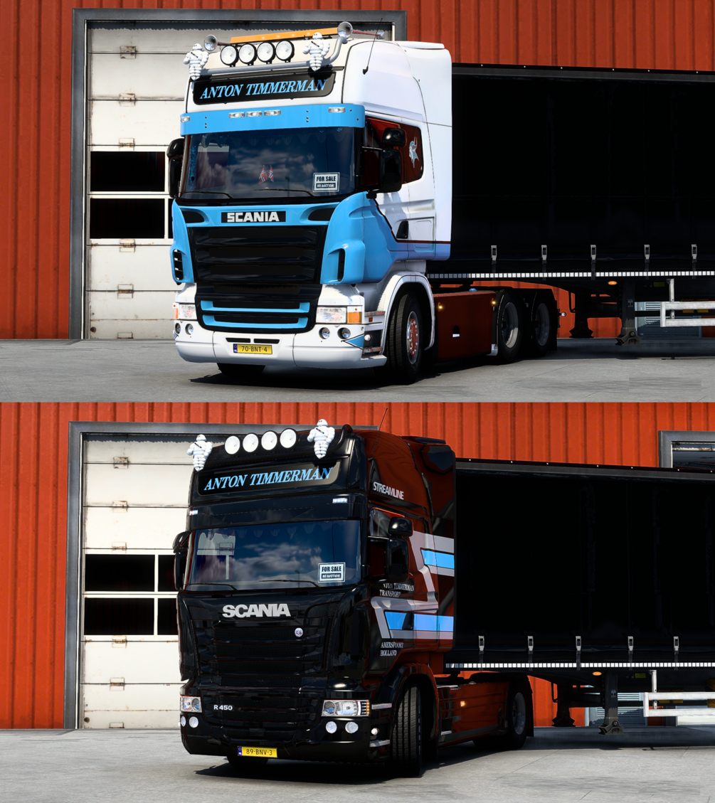 Scania RJL 5s & 6s Anton Timmerman Combo Skin Pack