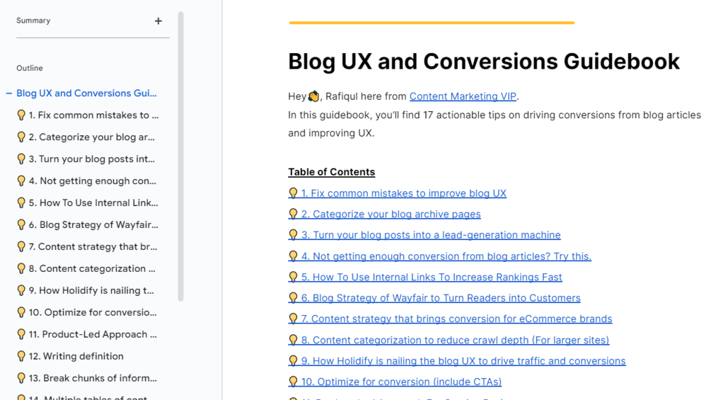 Blog UX and Conversions Guidebook