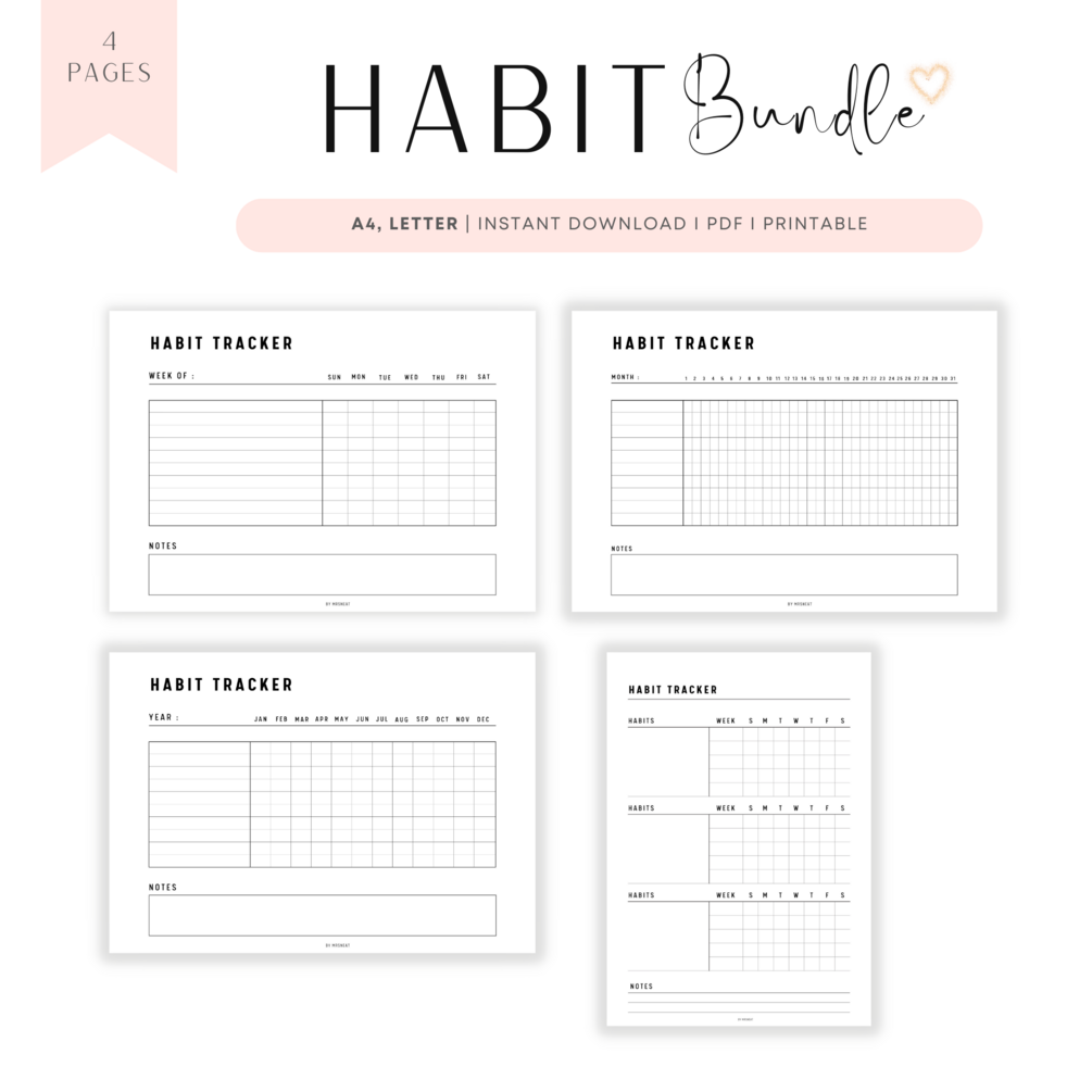 Ultimate Habit Tracker Bundle