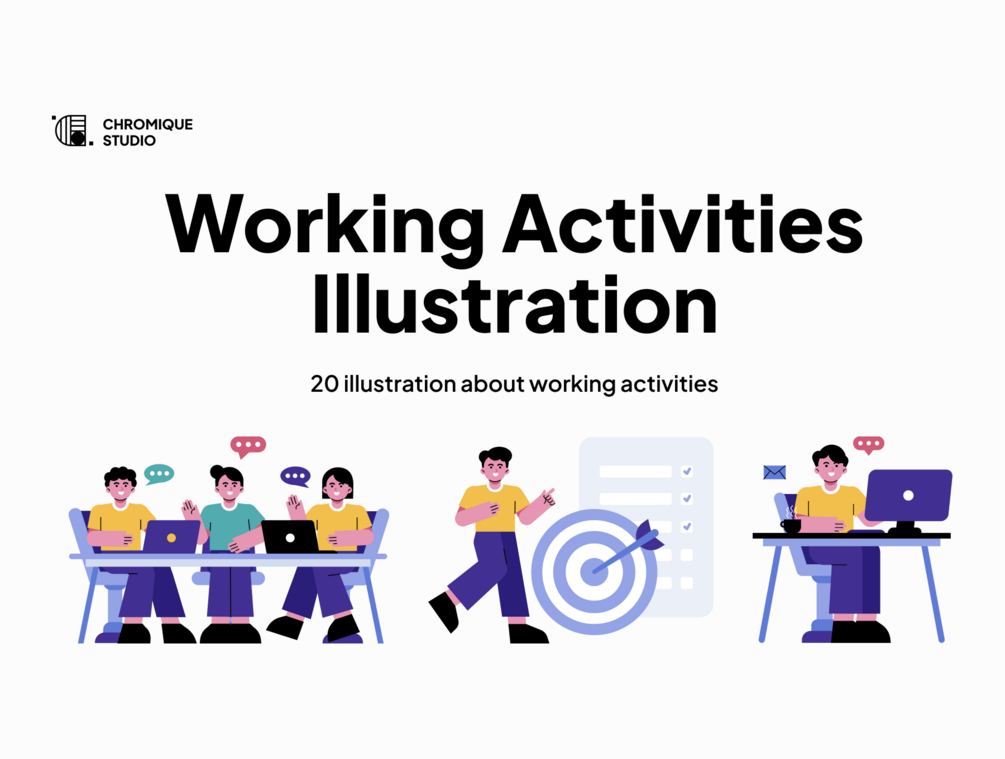 Working Activities Illustration