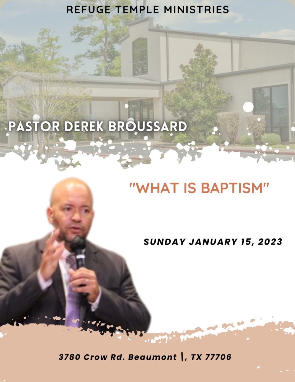 Pastor Derek "What is Baptism"