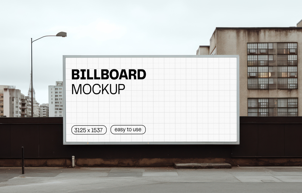 Urban Commercial Billboard Mockup / #710