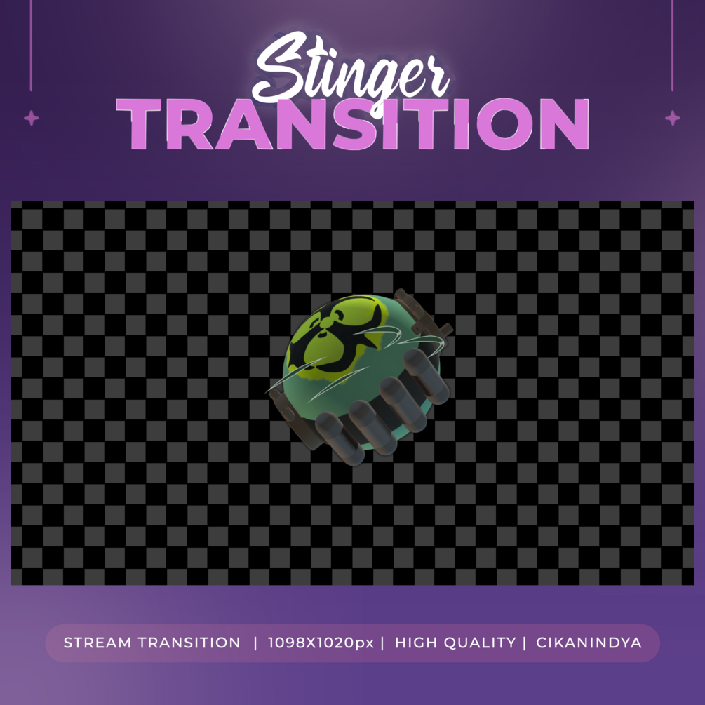 Animated Stinger Transition Biohazard Spike | Toxic Explosion Overlay ...